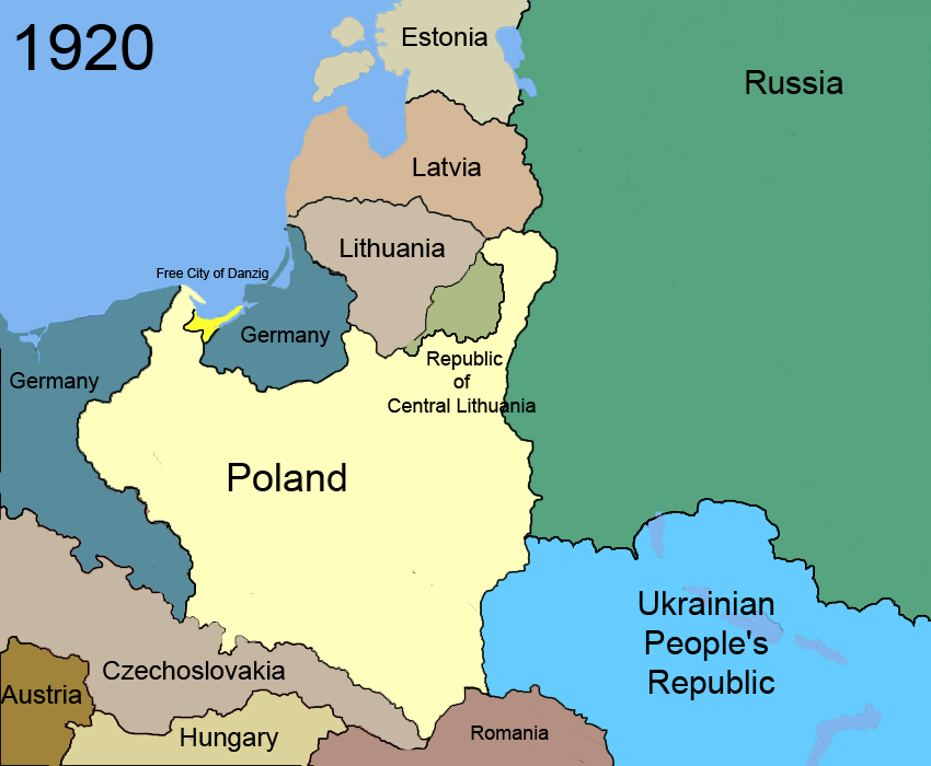 Map of Poland 1920 | The Fellowship of God's Covenant People